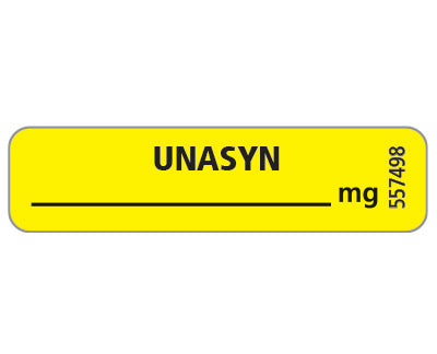 UNASYN ______mg Drug Syringe Label | VetriMark| VetriMark