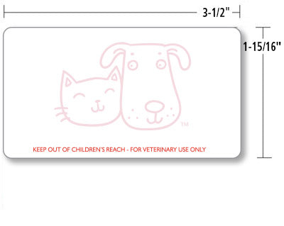 Idexx 3-1/2x1-15/16 Friends in Red w/Warn Label | VetriMark| VetriMark