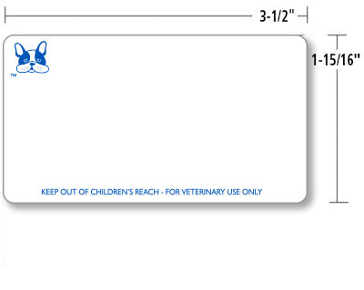 Idexx 3-1/2x1-15/16 Petey w/Warn Label | VetriMark| VetriMark