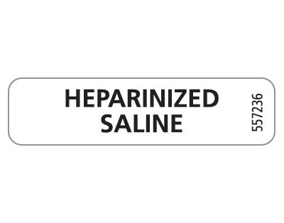 Heparinized Saline Label | VetriMark| VetriMark
