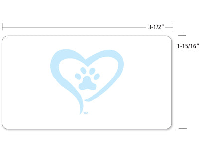Idexx 3-1/2x1-15/16 Heart Vet Labels | VetriMark| VetriMark