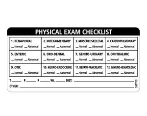 3-7/8x1-7/8 Animal Exam Label | VetriMark| VetriMark