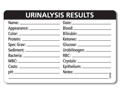 Urinalysis Result Sheet URS 10T 100strips Urinalysis Reagent Test